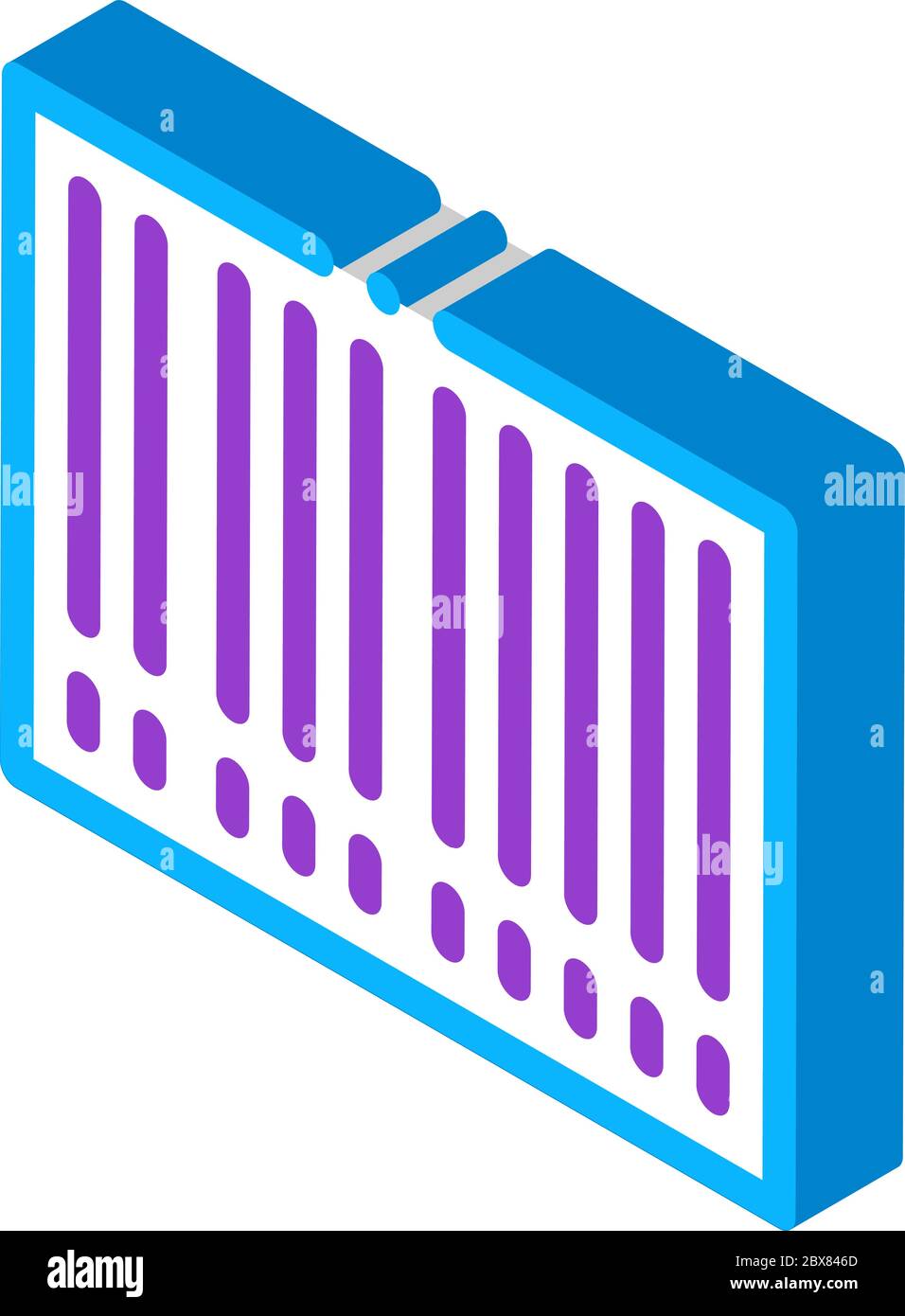 Barcode Bar Code isometric icon vector illustration Stock Vector Image ...