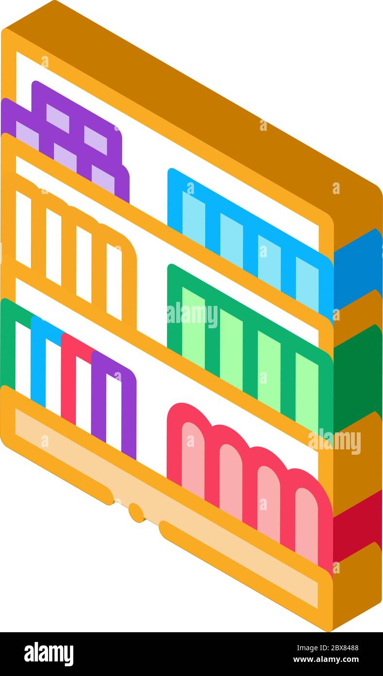 Shop Counter isometric icon vector illustration Stock Vector Image ...