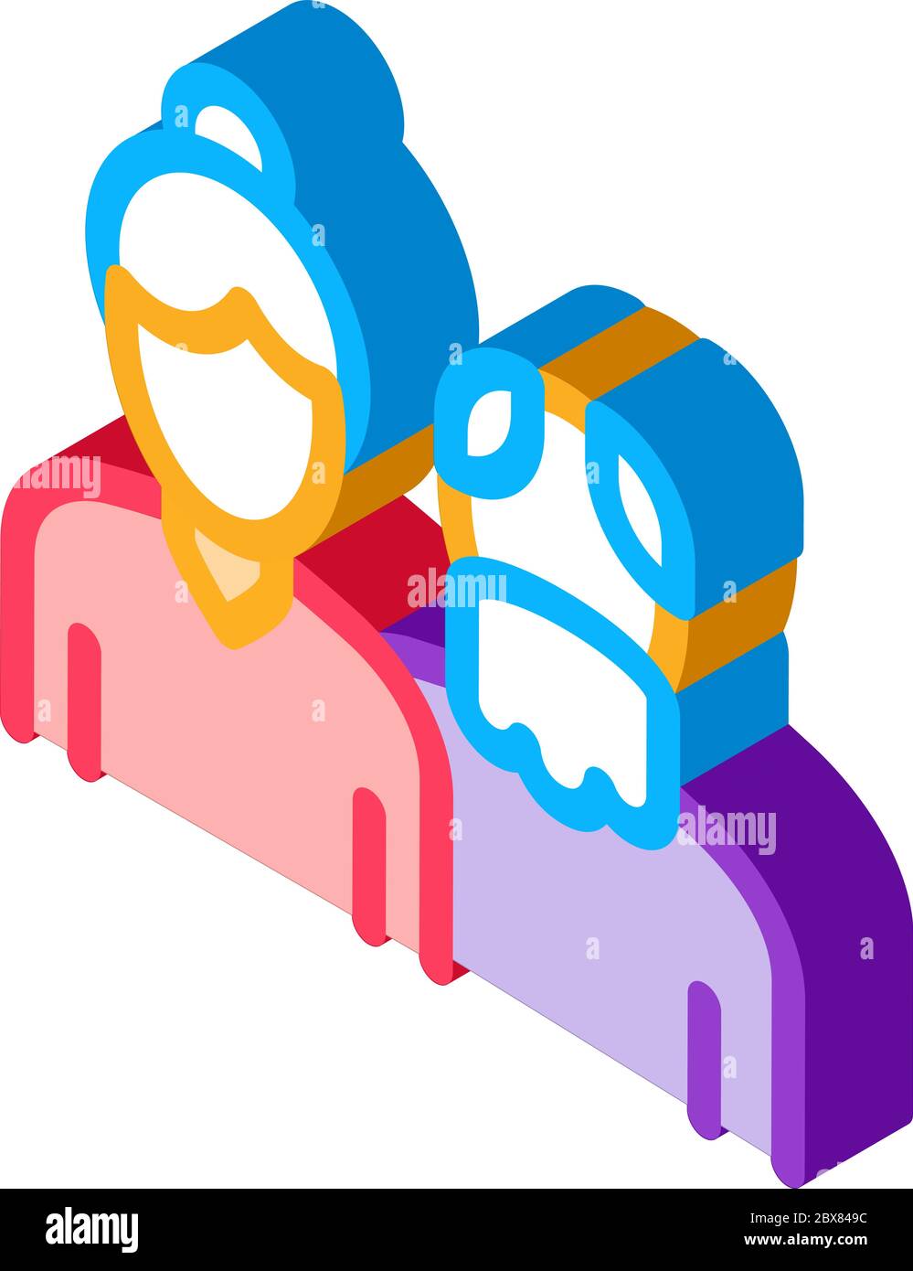 Grandparents isometric icon vector illustration Stock Vector Image ...