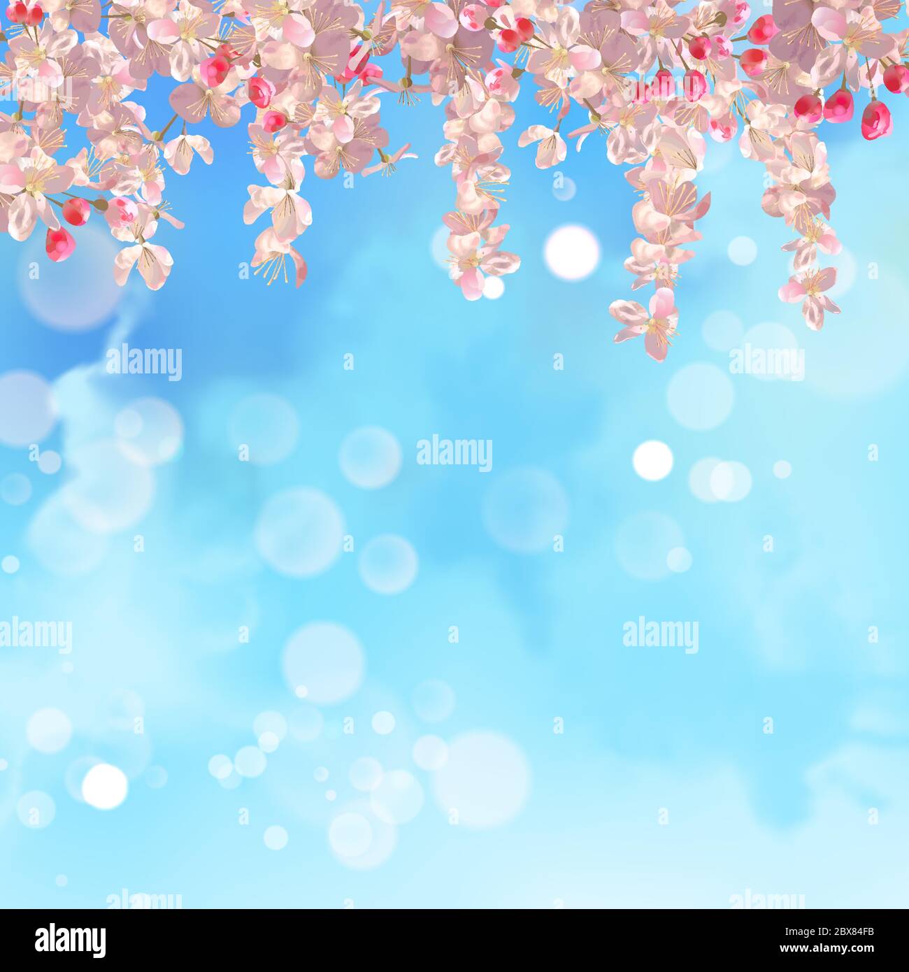 Plum blossom white tree Stock Vector Images - Alamy