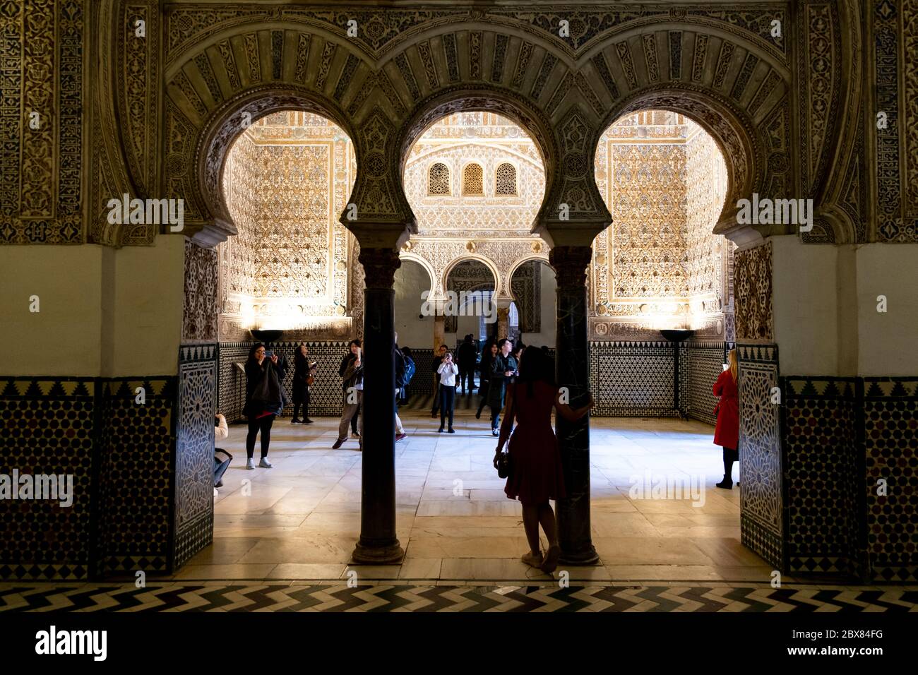 Alcazar palace spain interiors hi-res stock photography and images - Alamy