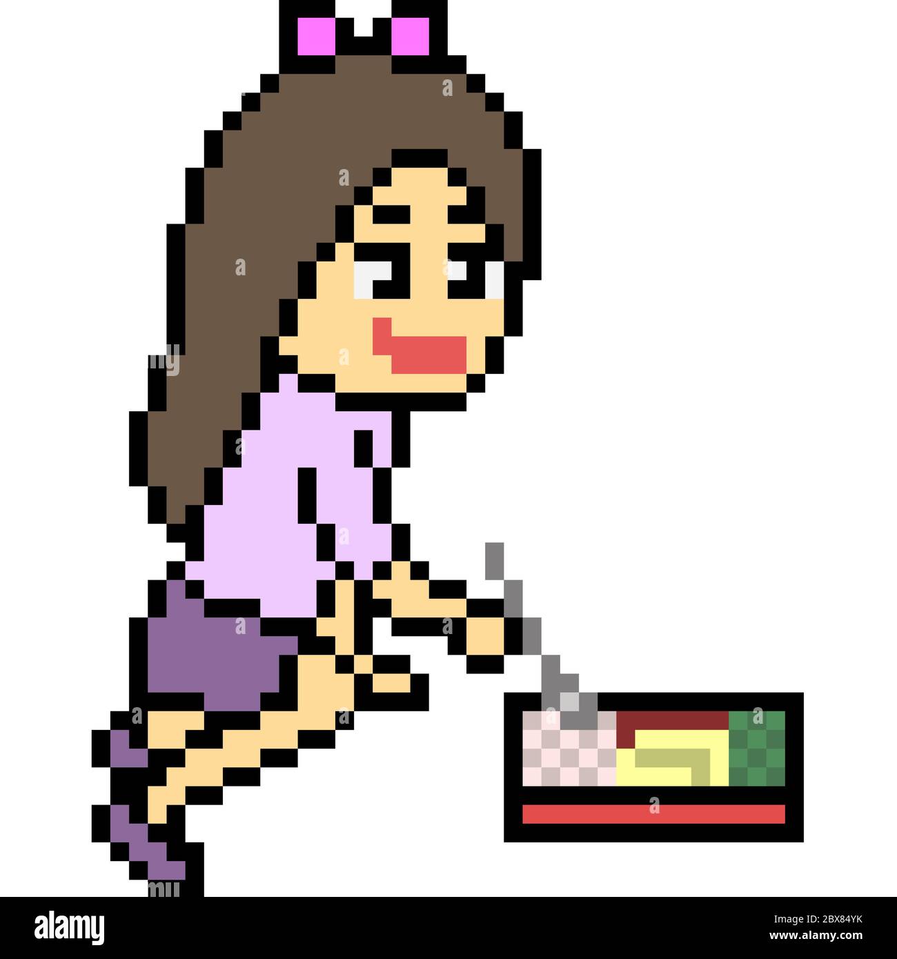 vector pixel art lunch box Stock Photo - Alamy