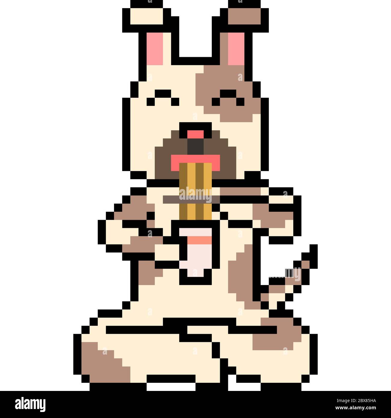 Illustration pixel art design dog hi-res stock photography and images ...