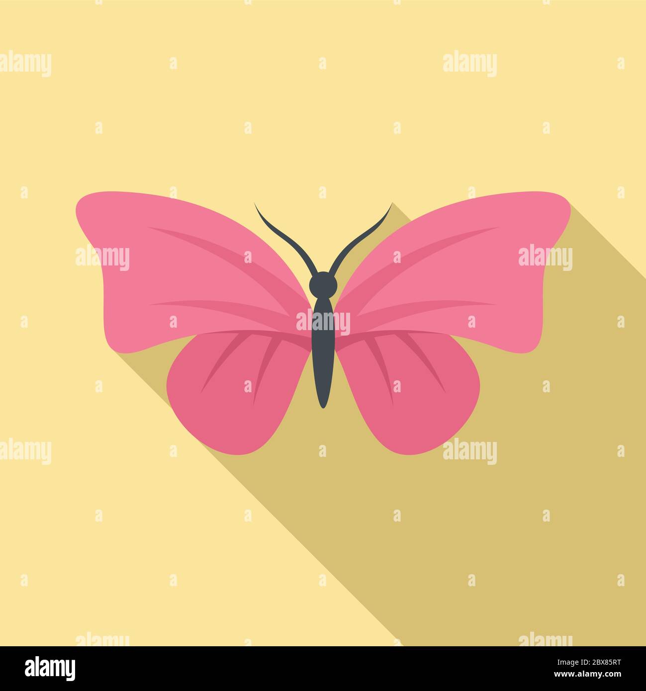 Flying butterfly icon. Flat illustration of flying butterfly vector ...