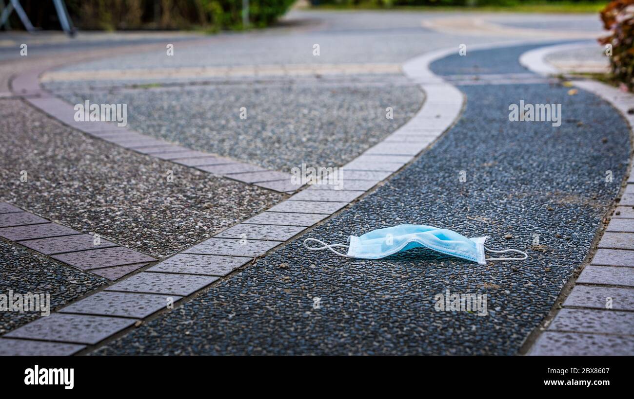 Mask on the floor hi-res stock photography and images - Alamy