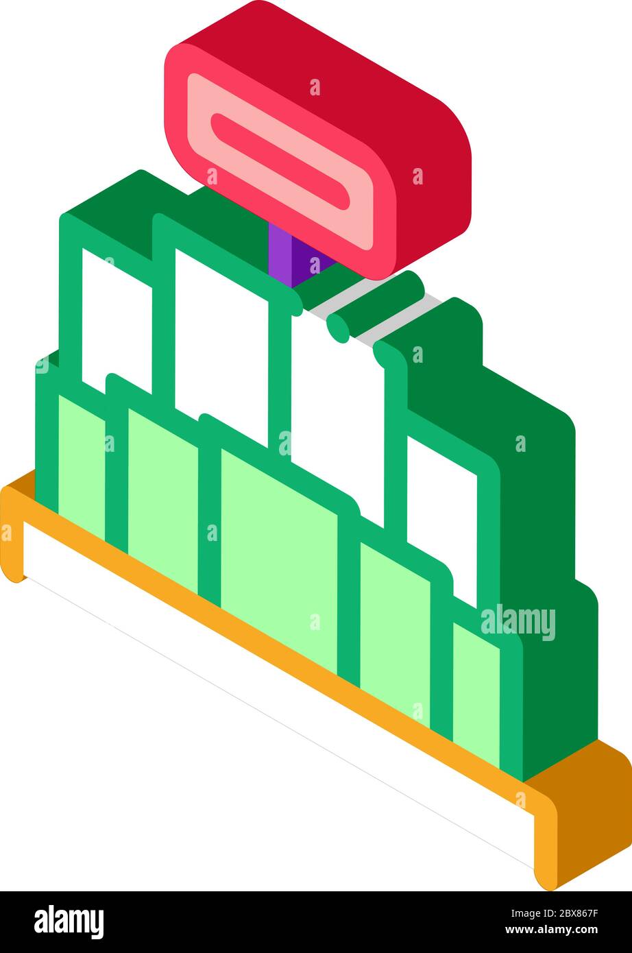 Promo Stand isometric icon vector illustration Stock Vector Image & Art ...