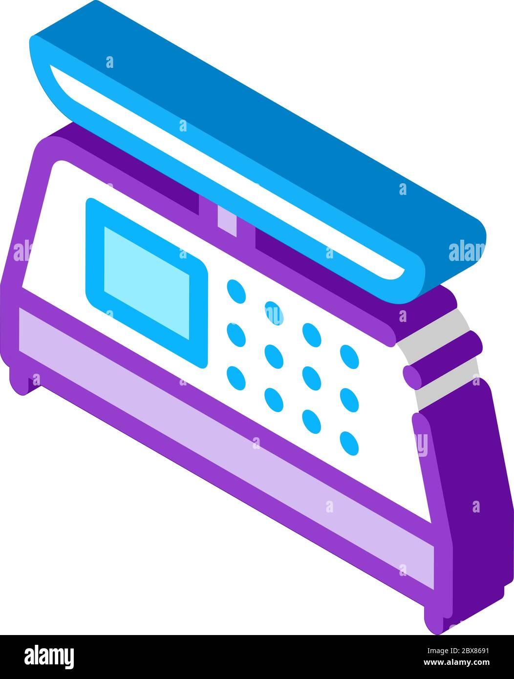 Electronic Scale isometric icon vector illustration Stock Vector Image ...