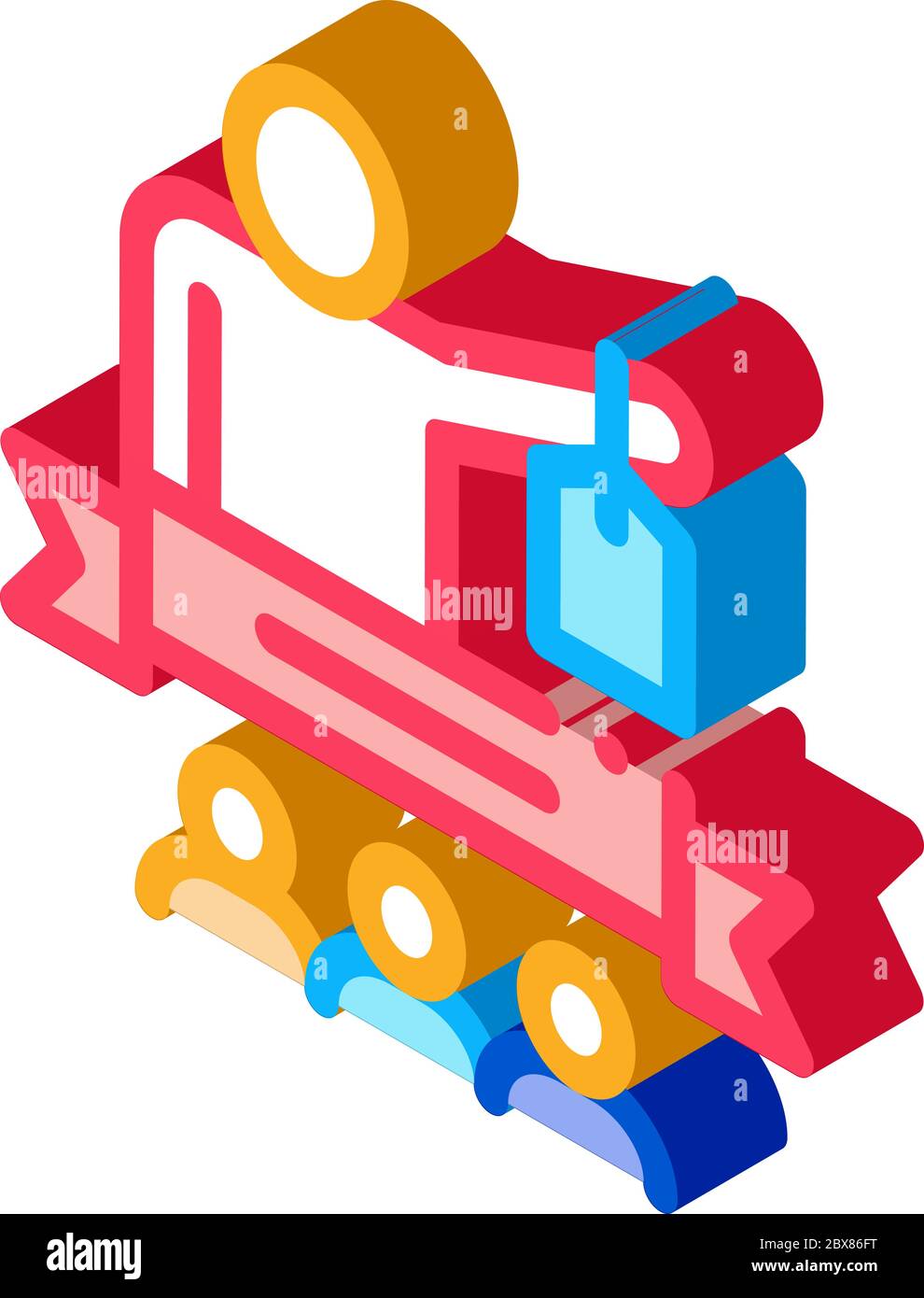 Human Ribbon isometric icon vector illustration Stock Vector Image ...