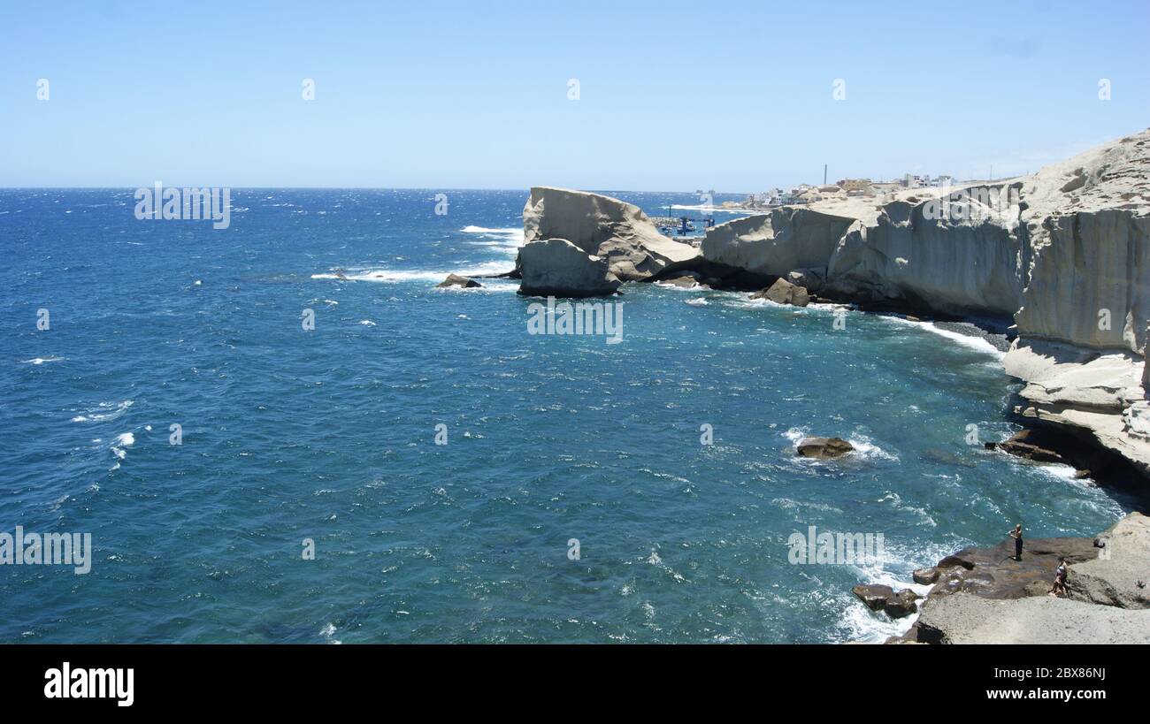Wonderful photos of a cliff and the sea Stock Photo - Alamy