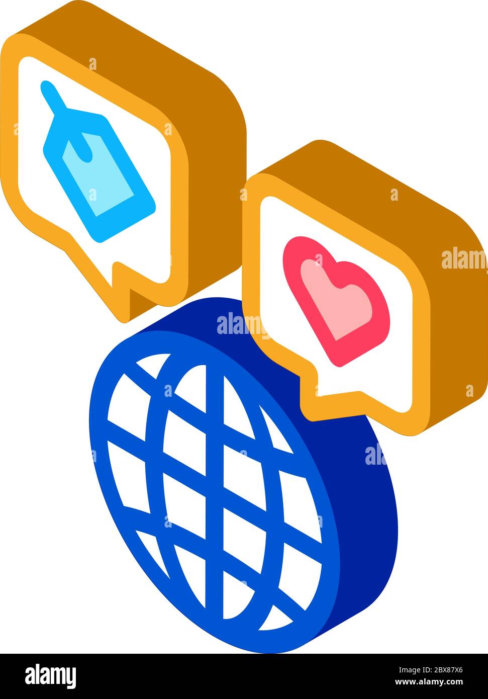 Worldwide Globe isometric icon vector illustration Stock Vector Image ...