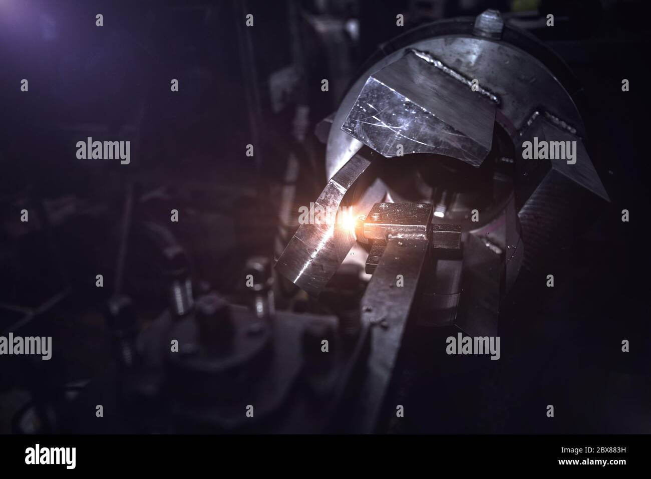 Milling mechanical turning metal working process metal parts Stock ...