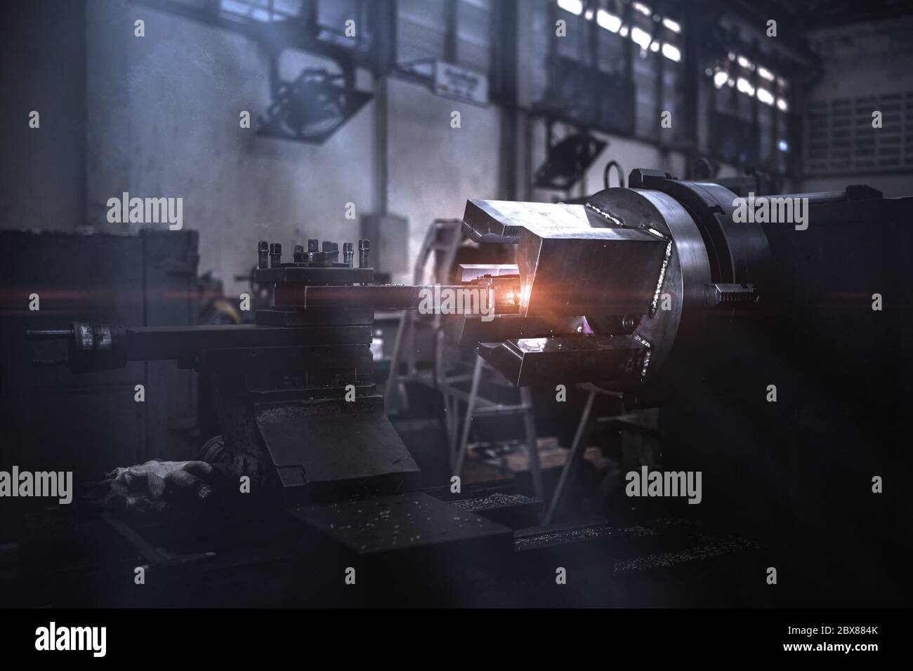 Milling mechanical turning metal working process metal parts Stock ...