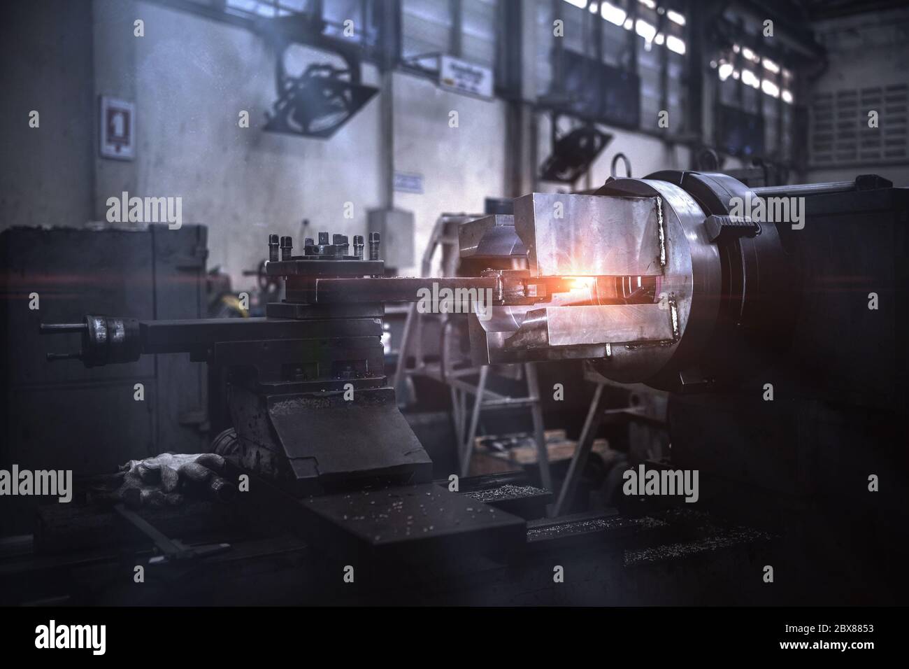 Milling mechanical turning metal working process metal parts Stock ...