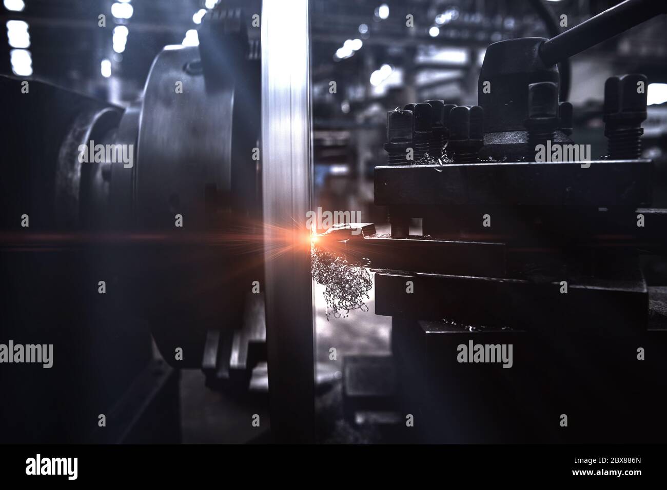 Milling mechanical turning metal working process metal parts Stock ...