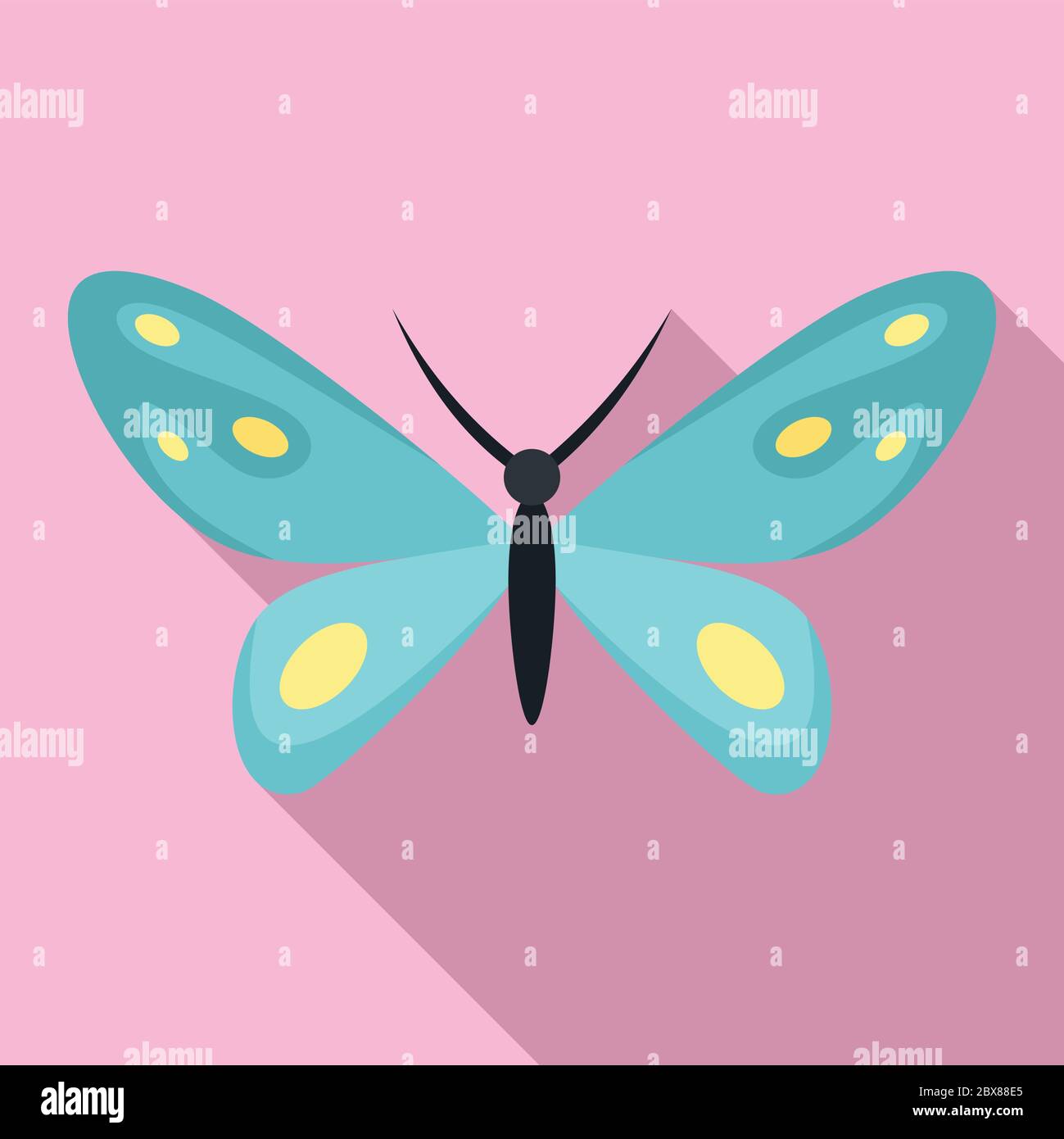 Wedding butterfly icon. Flat illustration of wedding butterfly vector ...