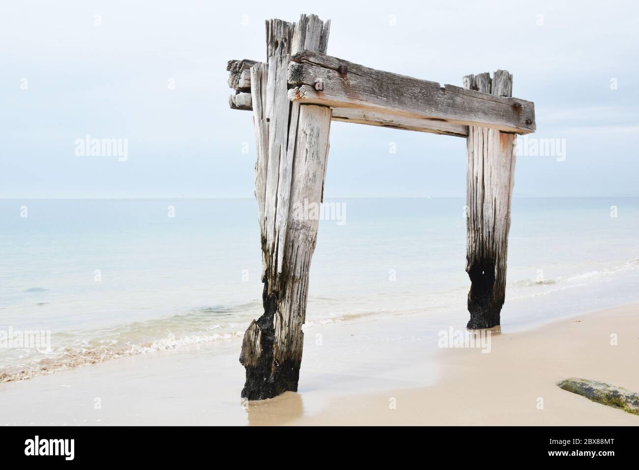 Cattle Jetty Point Nepean Victoria Australia Stock Photo - Alamy