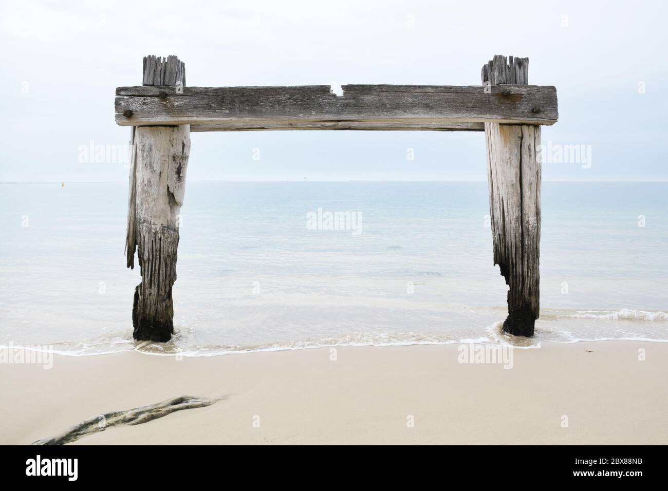 Cattle Jetty Point Nepean Victoria Australia Stock Photo - Alamy