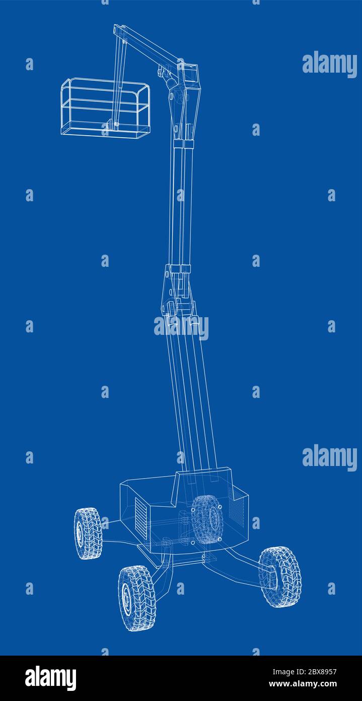 Aerial platform concept outline. Vector Stock Vector Image & Art - Alamy
