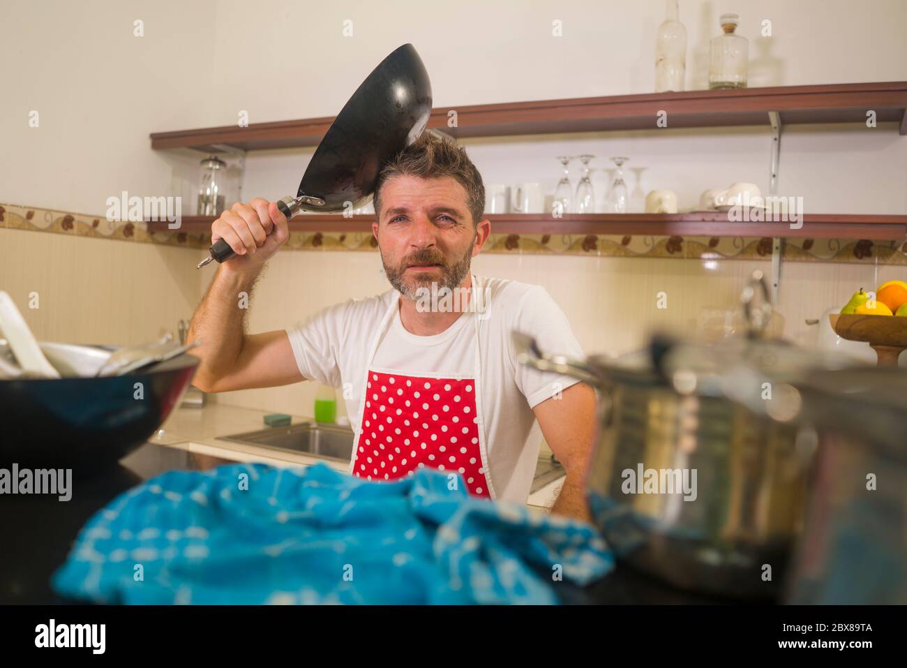 Exhausted chef hi-res stock photography and images - Alamy