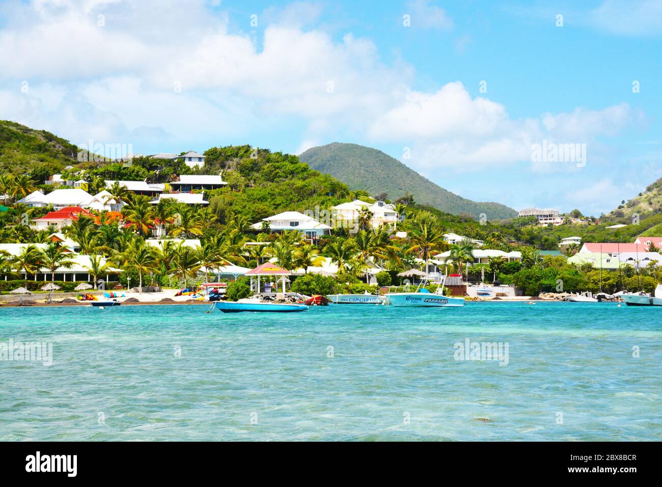 St Martin Pinel Island Stock Photo - Alamy