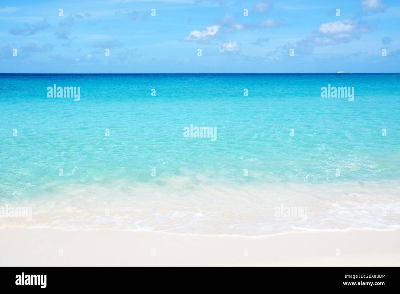 St Maarten Mullet Bay Beach Stock Photo - Alamy