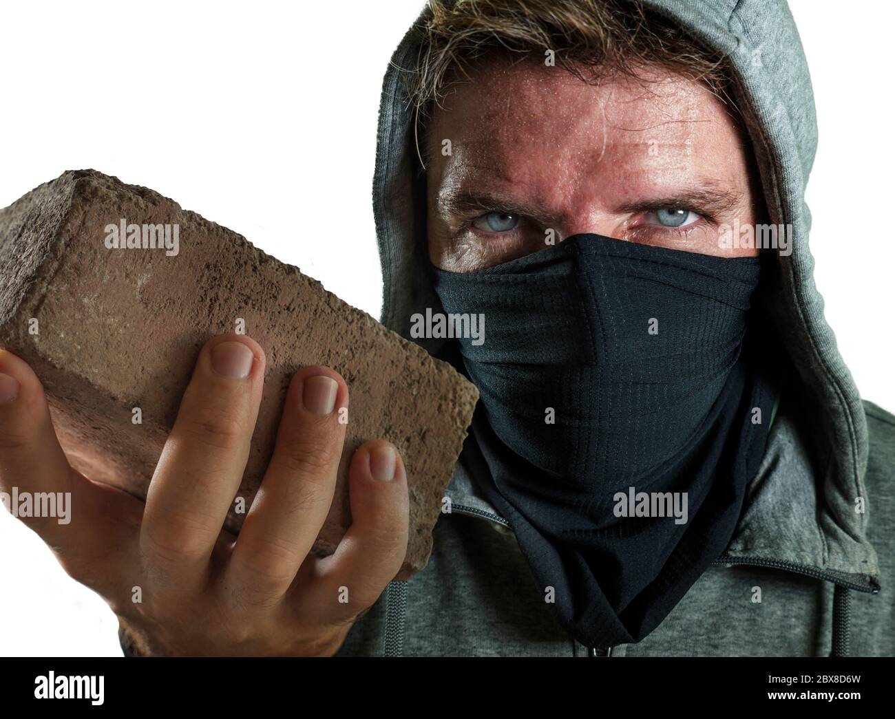 Masked rioter hi-res stock photography and images - Alamy