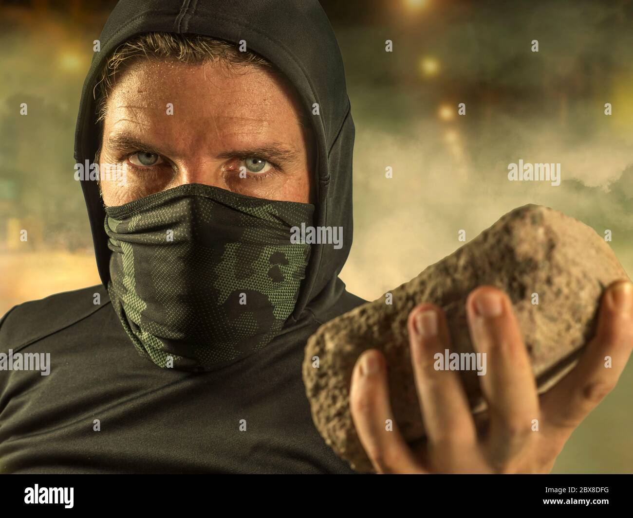 Rioter Throwing Brick High Resolution Stock Photography and Images - Alamy