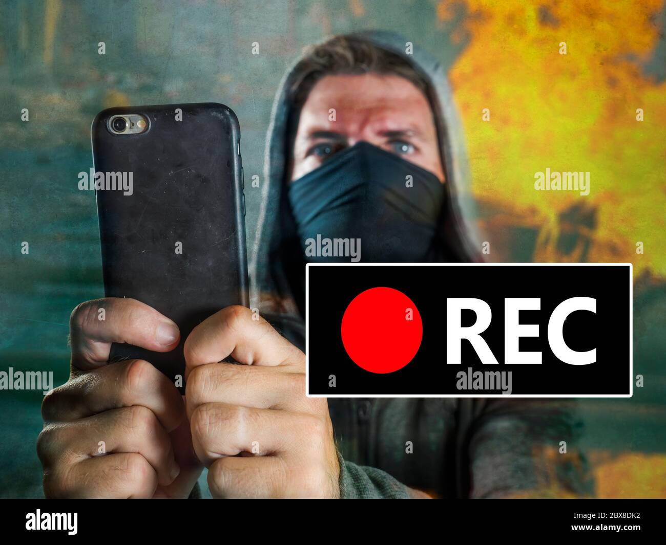 Person recording police protest hi-res stock photography and images - Alamy