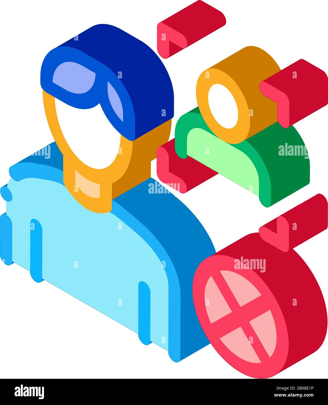 Fake Man Identity isometric icon vector illustration Stock Vector Image ...