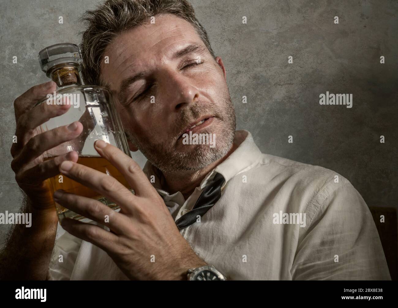 Home office alcoholism problem hi-res stock photography and images - Alamy