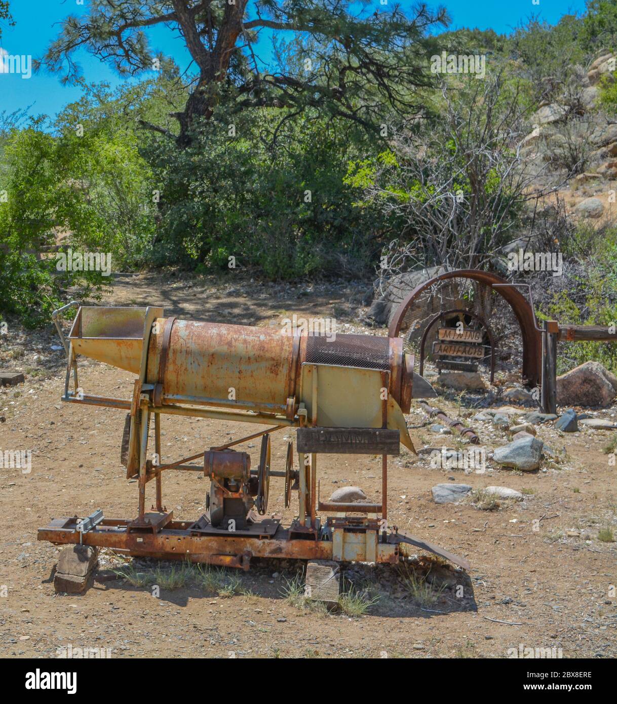 Historic Gold Mining Sluice Box Prospectors used. They separated gold ...