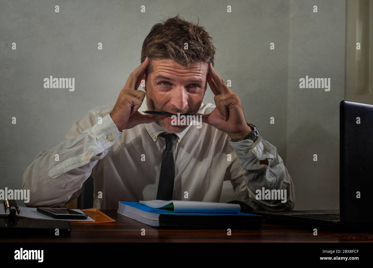 Portrait desperate handsome businessman hi-res stock photography and ...