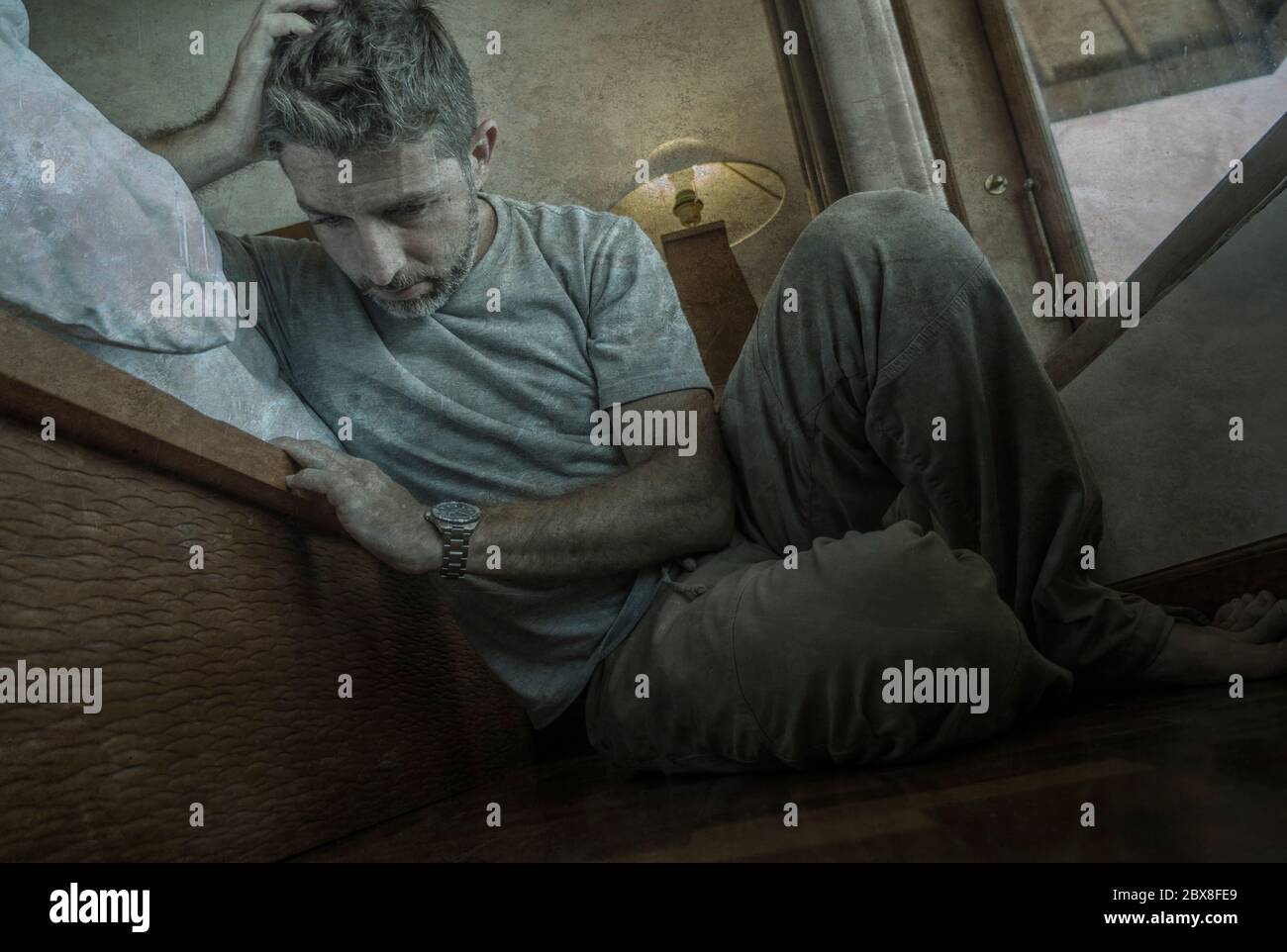 Crying Man On Bed High Resolution Stock Photography and Images - Alamy