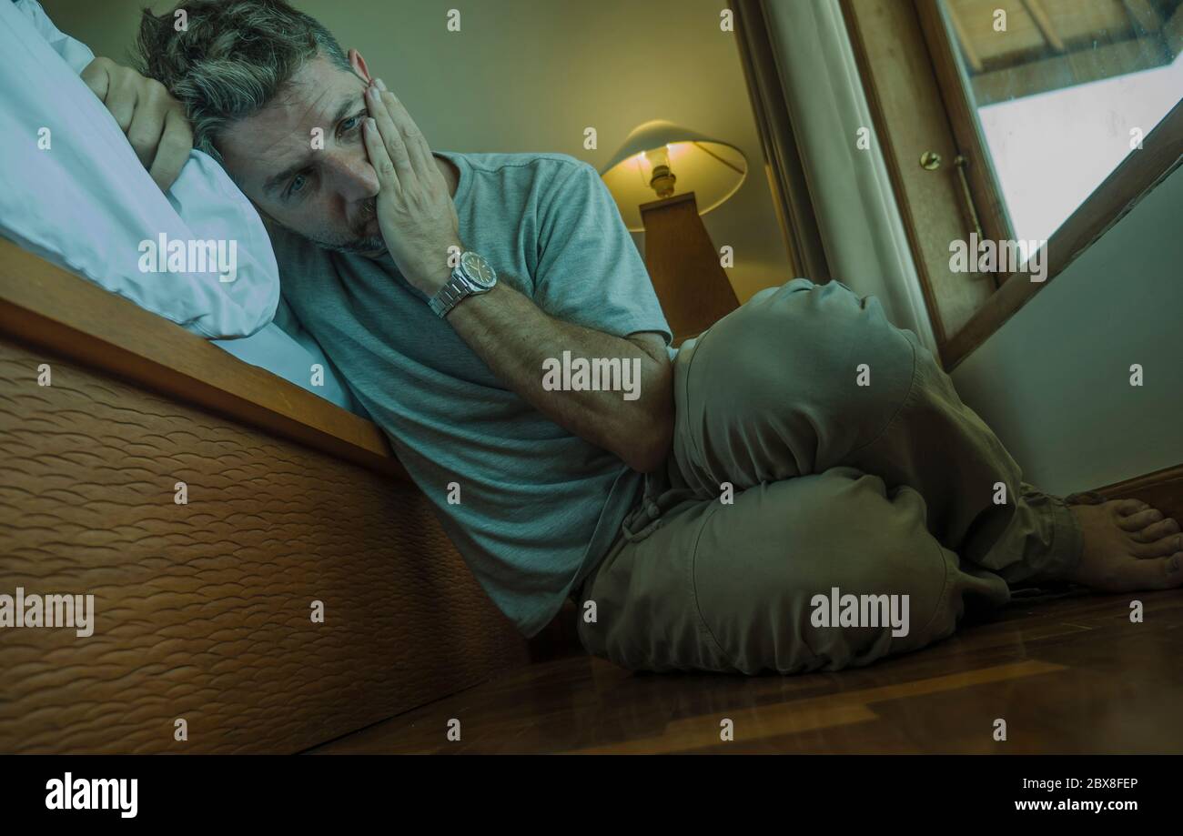 Crying Man On Bed High Resolution Stock Photography and Images - Alamy