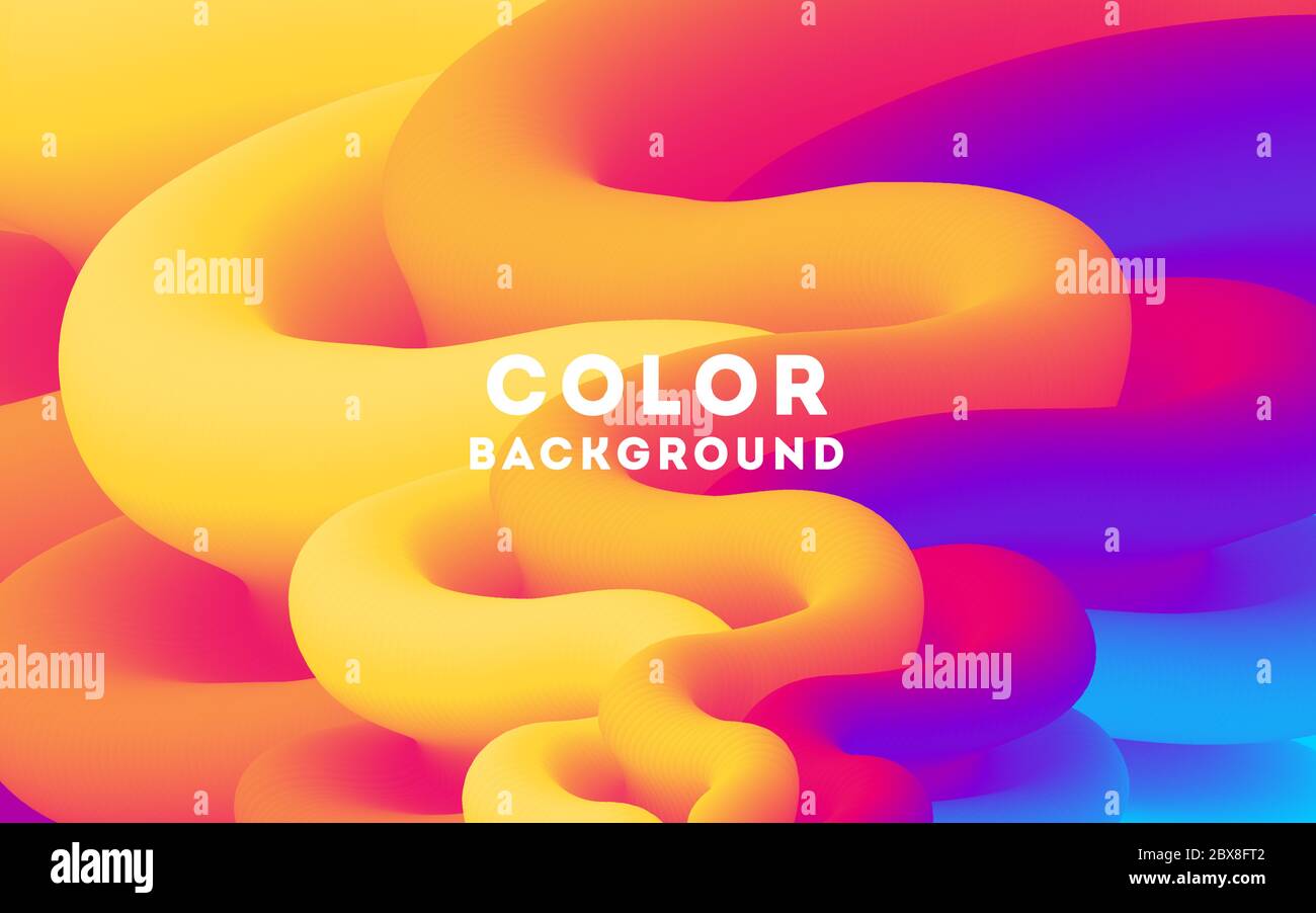 Modern abstract design background Rainbow Flow motion Stock Vector ...