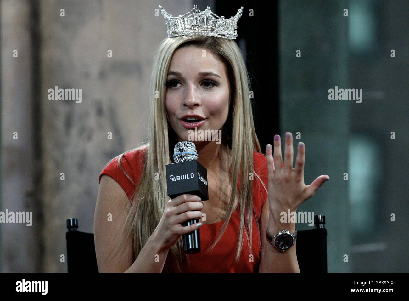 New York, NY, USA. 11 August, 2015. Miss America 2015, Kira Kazantsev ...