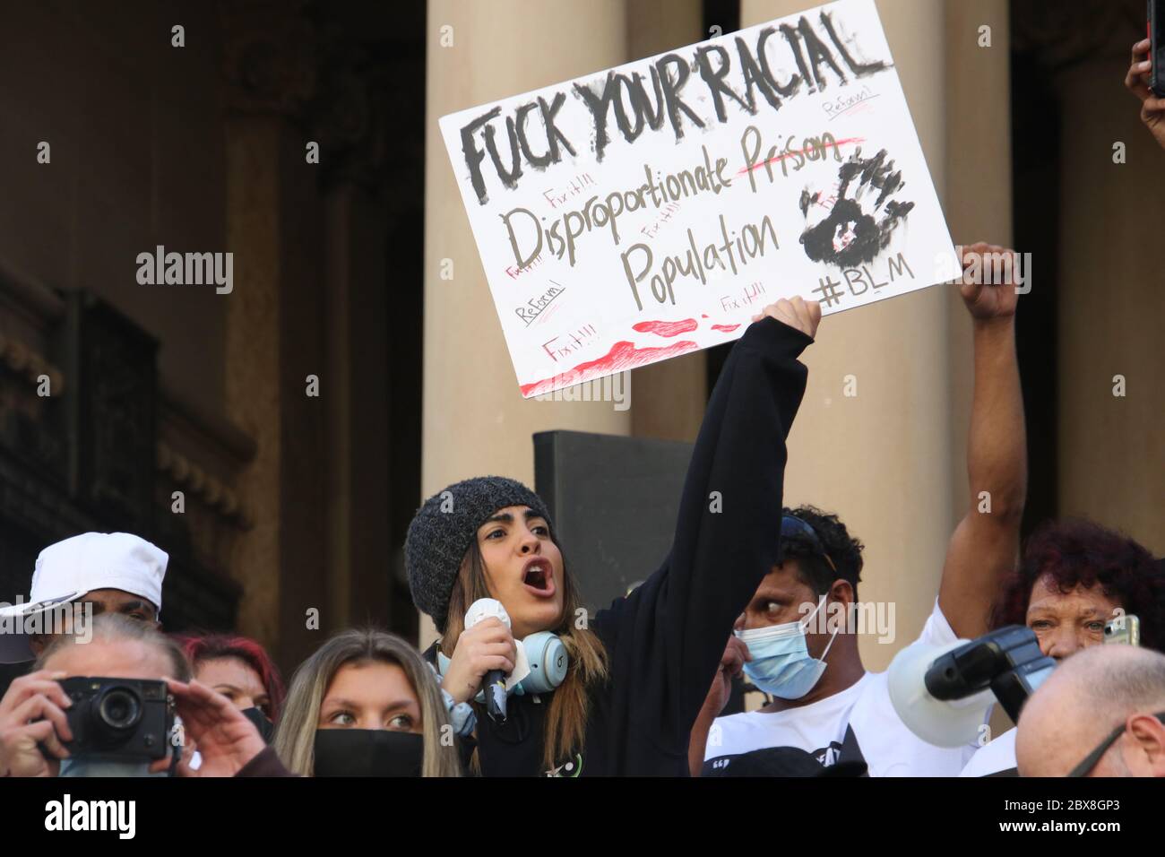 Sydney, Australia. 6th June 2020. Black Lives Matter and Aboriginal ...