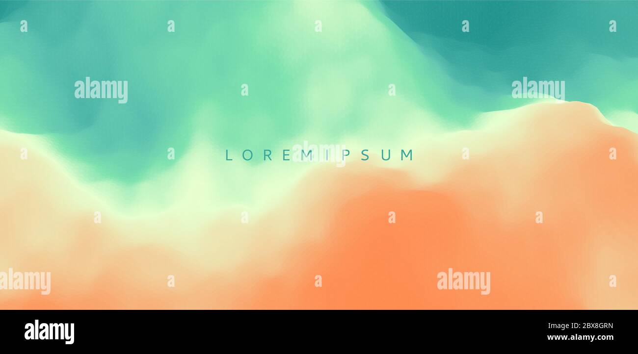 Water surface. Wave of ocean on the sandy beach. Nature background ...