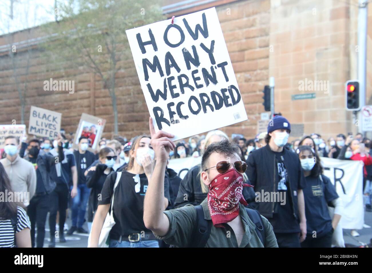 Sydney, Australia. 6th June 2020. Black Lives Matter and Aboriginal ...