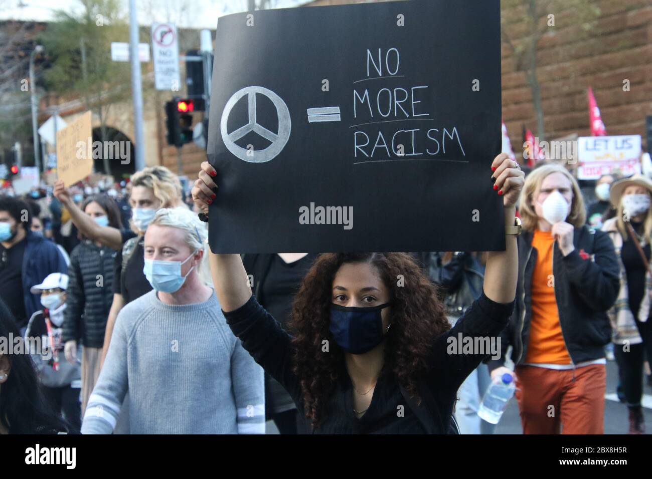 Sydney, Australia. 6th June 2020. Black Lives Matter and Aboriginal ...