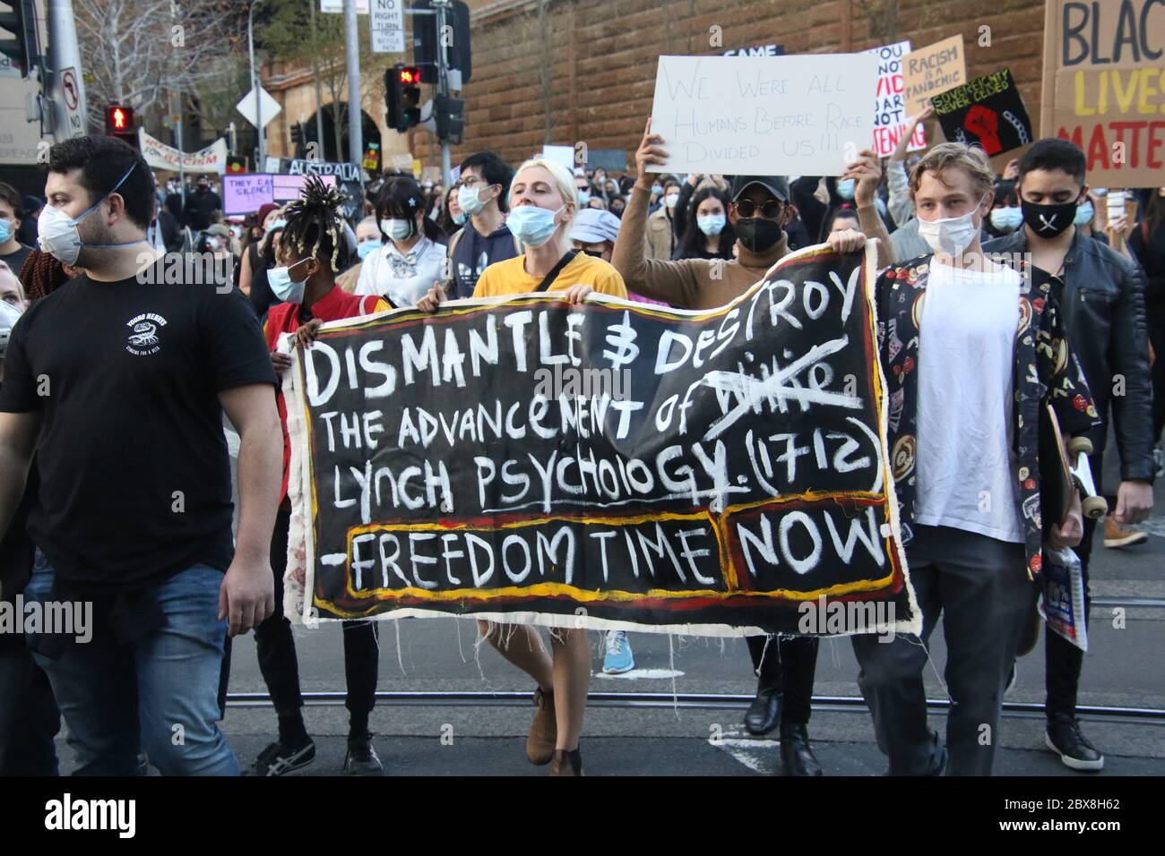Sydney, Australia. 6th June 2020. Black Lives Matter and Aboriginal ...