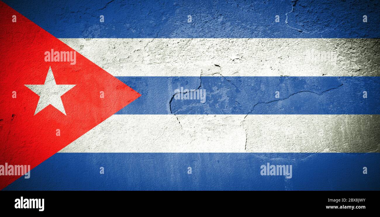 Cuba cracked flag hi-res stock photography and images - Alamy