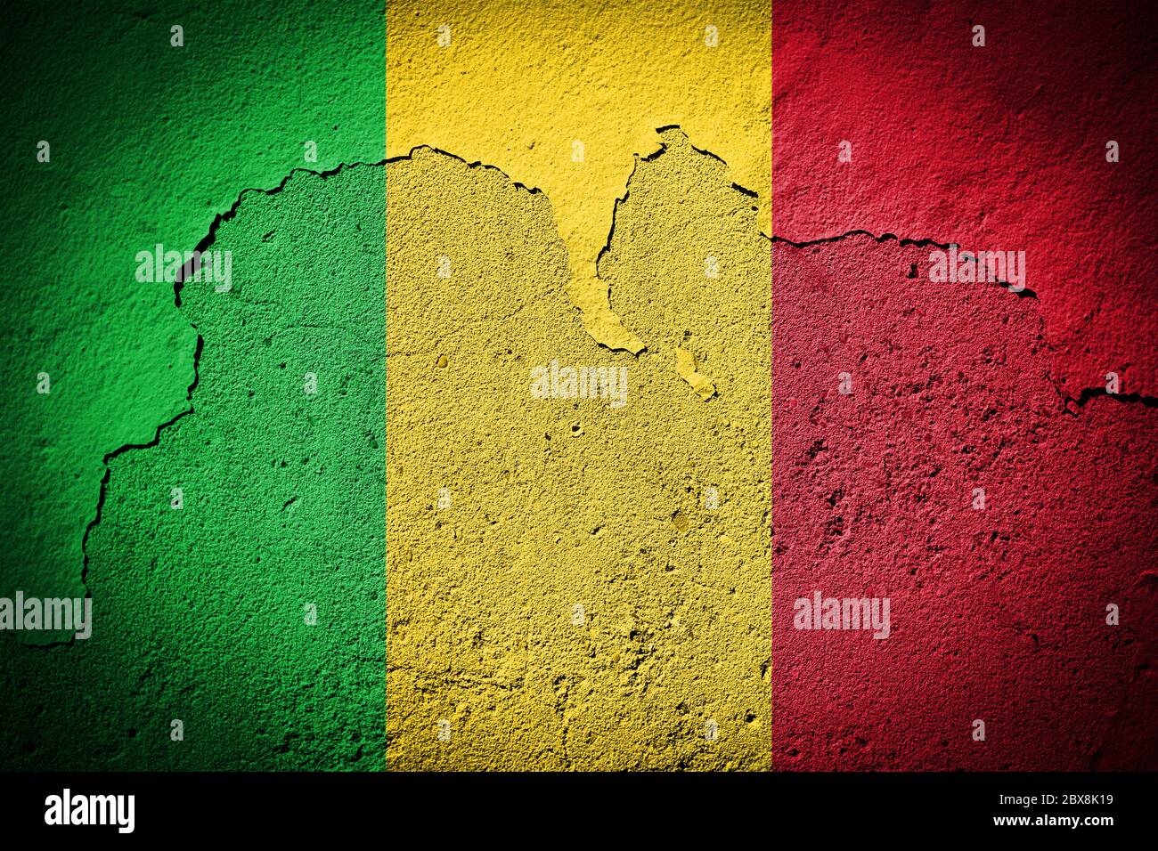 Mali painted flag hi-res stock photography and images - Alamy