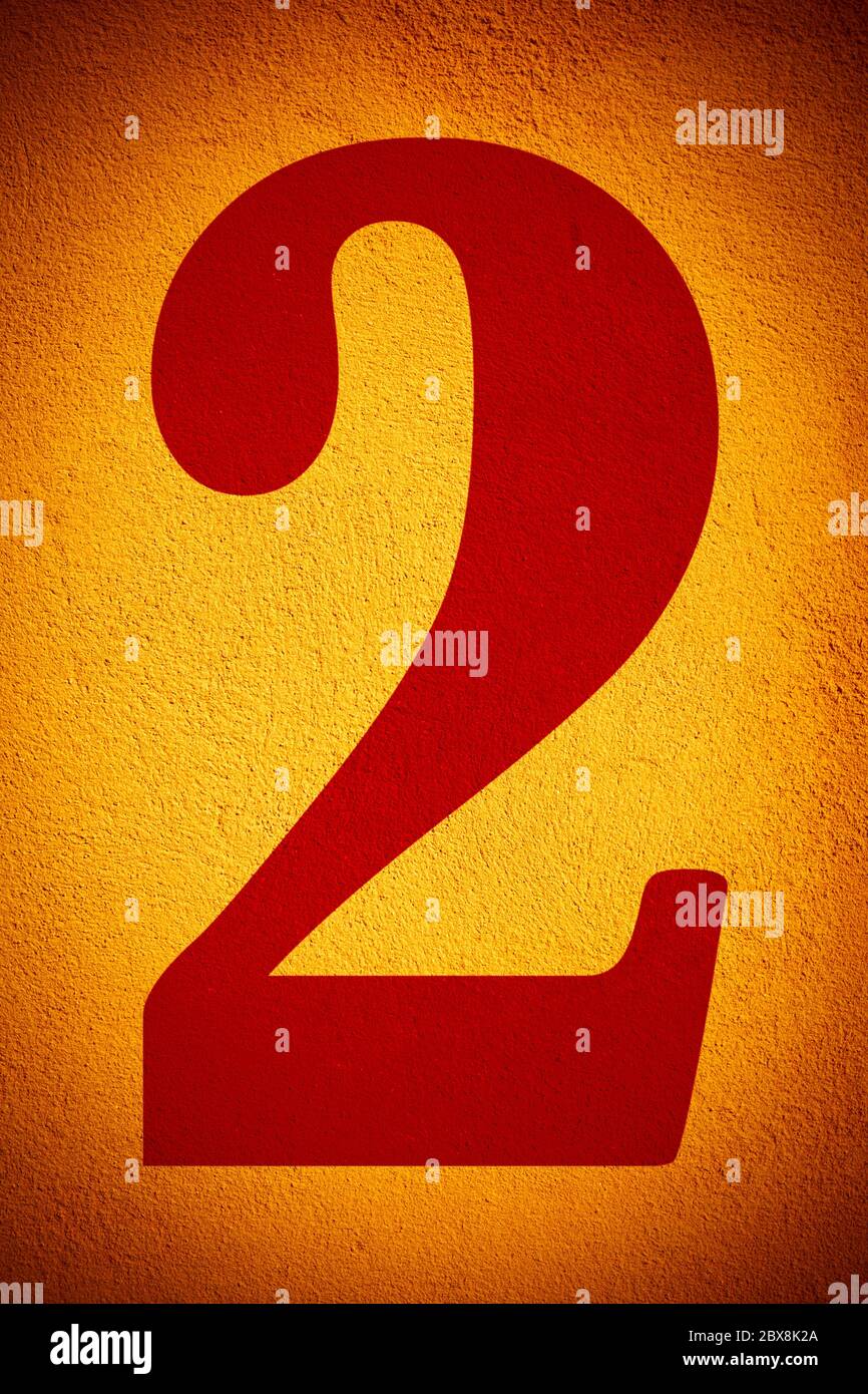 Number two 2 peeling hi-res stock photography and images - Alamy