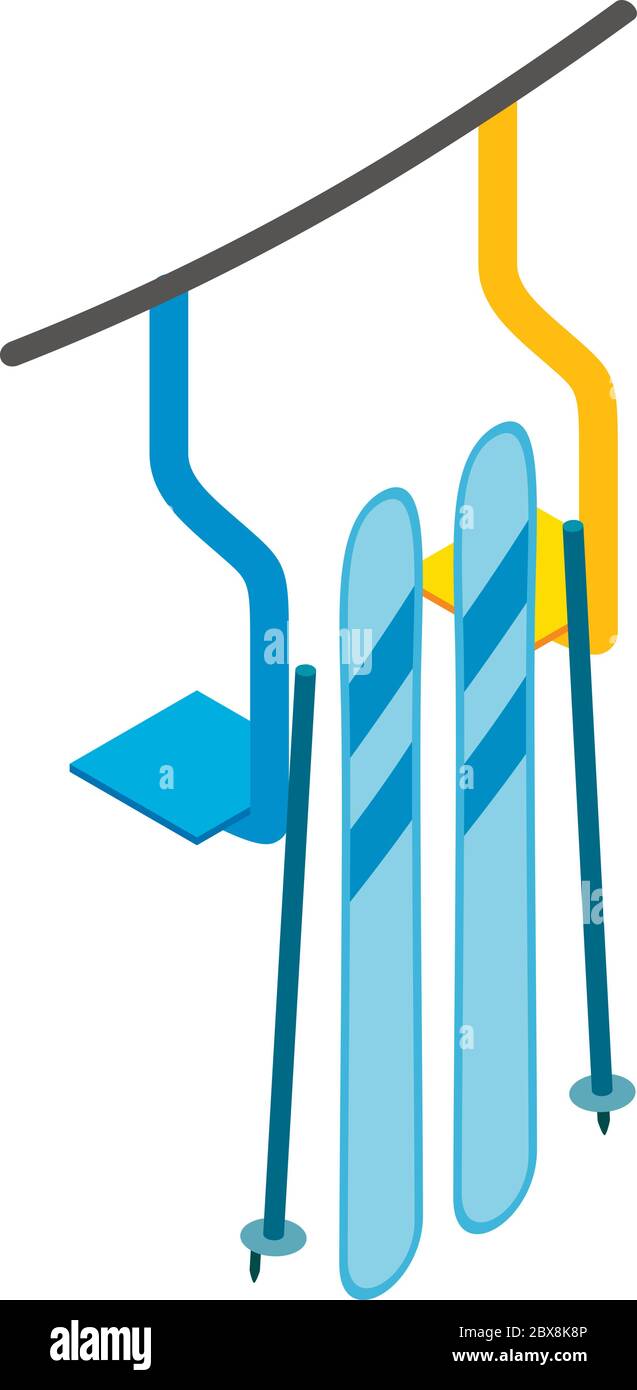Ski resort icon, isometric style Stock Vector Image & Art - Alamy