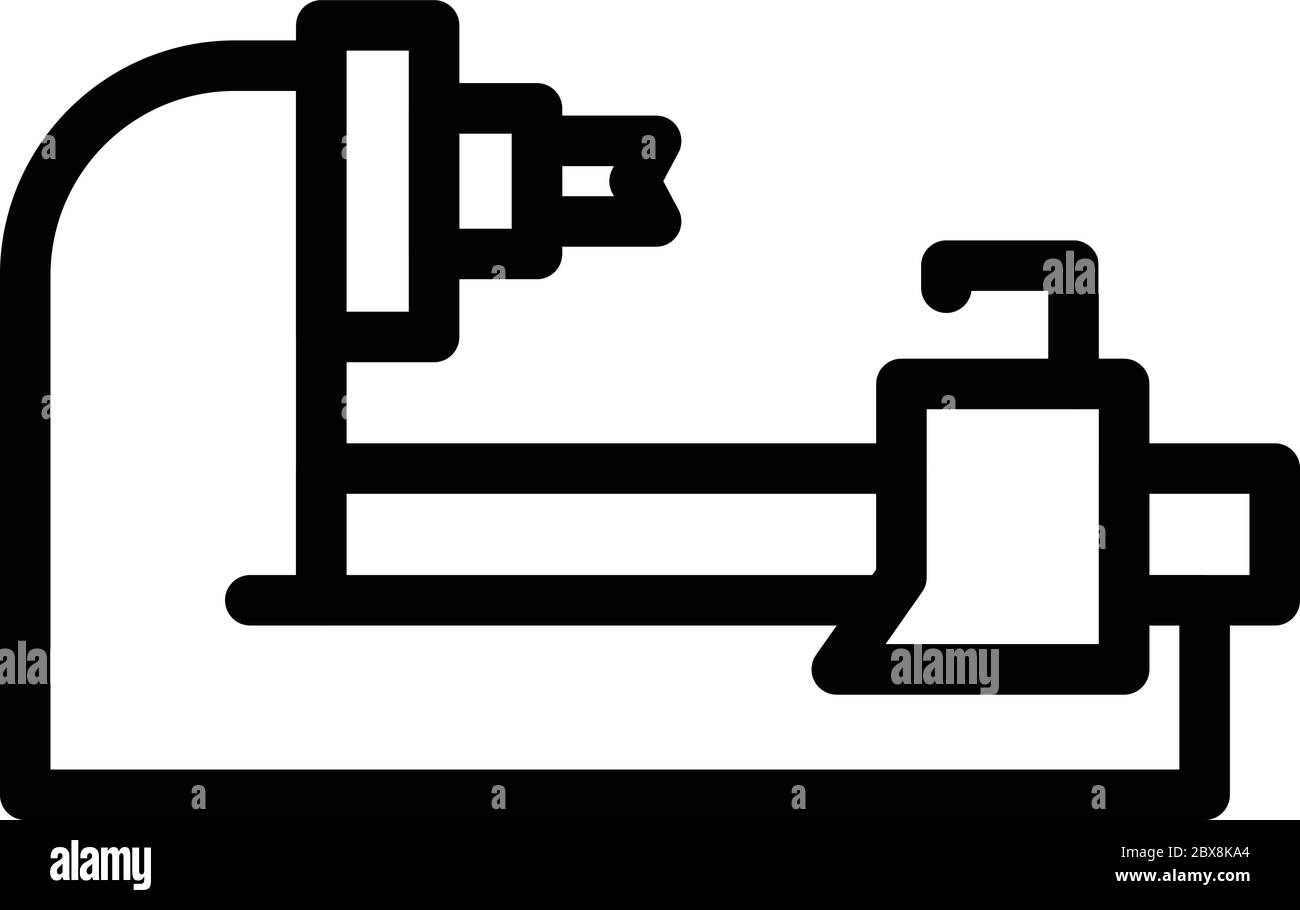 Computer milling machine icon, outline style Stock Vector Image & Art ...