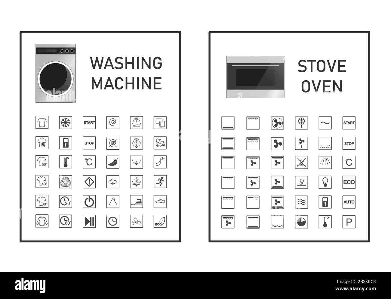 Wash Temperature Settings Stock Vector Images Alamy