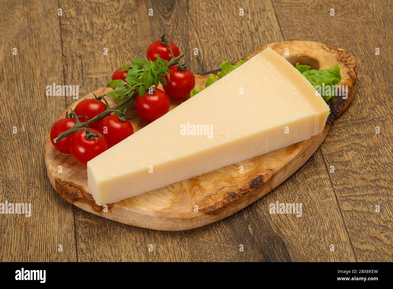 Italian traditional parmesan cheese triangle served salad Stock Photo ...