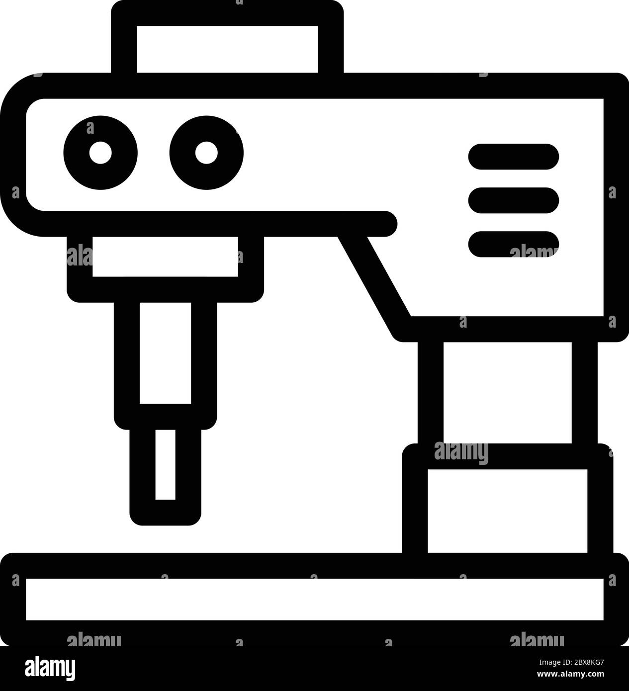 Milling machine icon, outline style Stock Vector Image & Art - Alamy