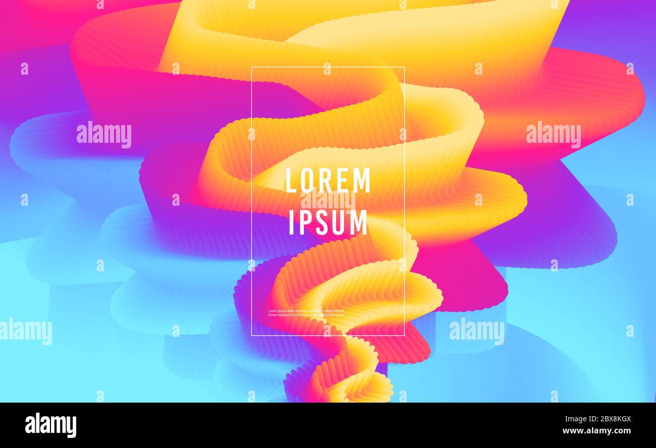 Modern abstract design background Rainbow Flow motion Stock Vector ...